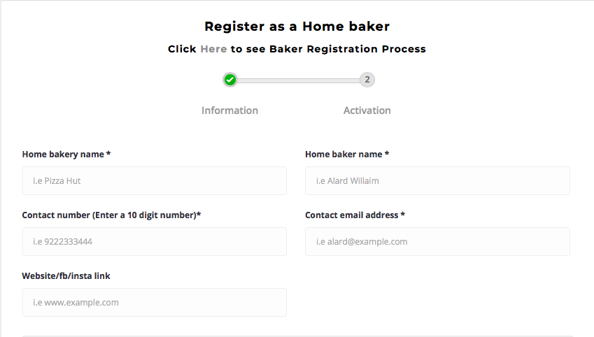 How to Register as a Home Baker on HomeBakers.co.in?